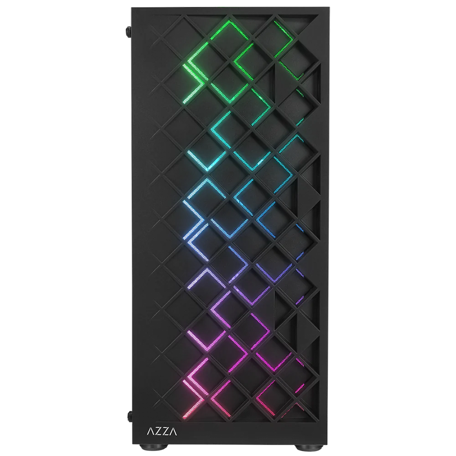 Kućište gaming RAMPAGE AZZA V1 Tempered Glass Black 3*12CM Black 1 ...